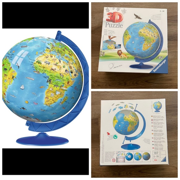 Ravensburger | Toys | New Ravensburger Childrens World Map 3d Puzzle ...